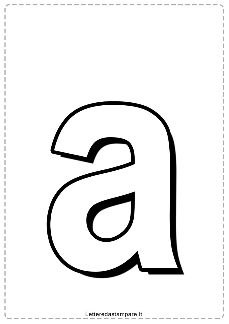 Lettere alfabeto da stampare - Arial - Lettere da stampare