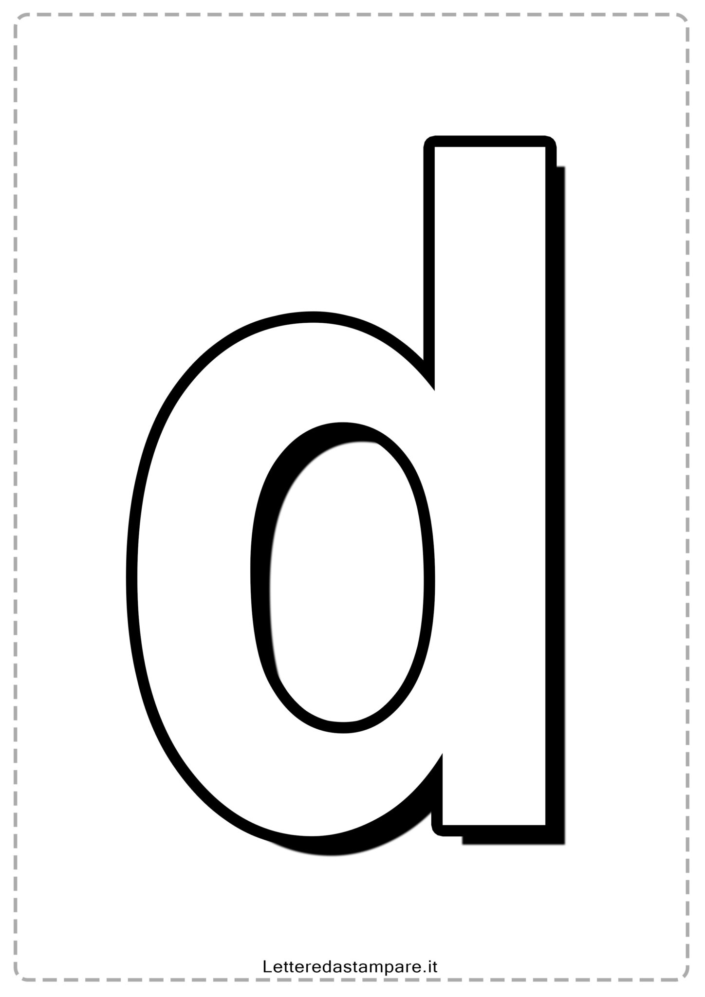 Lettere alfabeto da stampare - Arial - Lettere da stampare