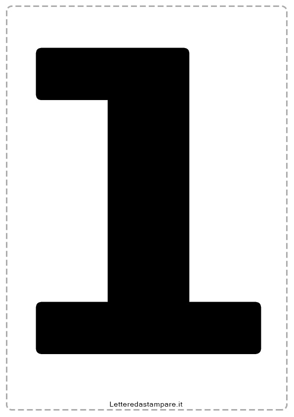 Numeri grandi da stampare – Pixel - Lettere da stampare