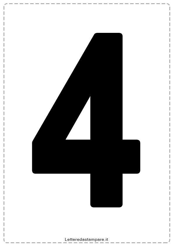 Immagini numeri da scaricare e stampare – Arial - Lettere da stampare