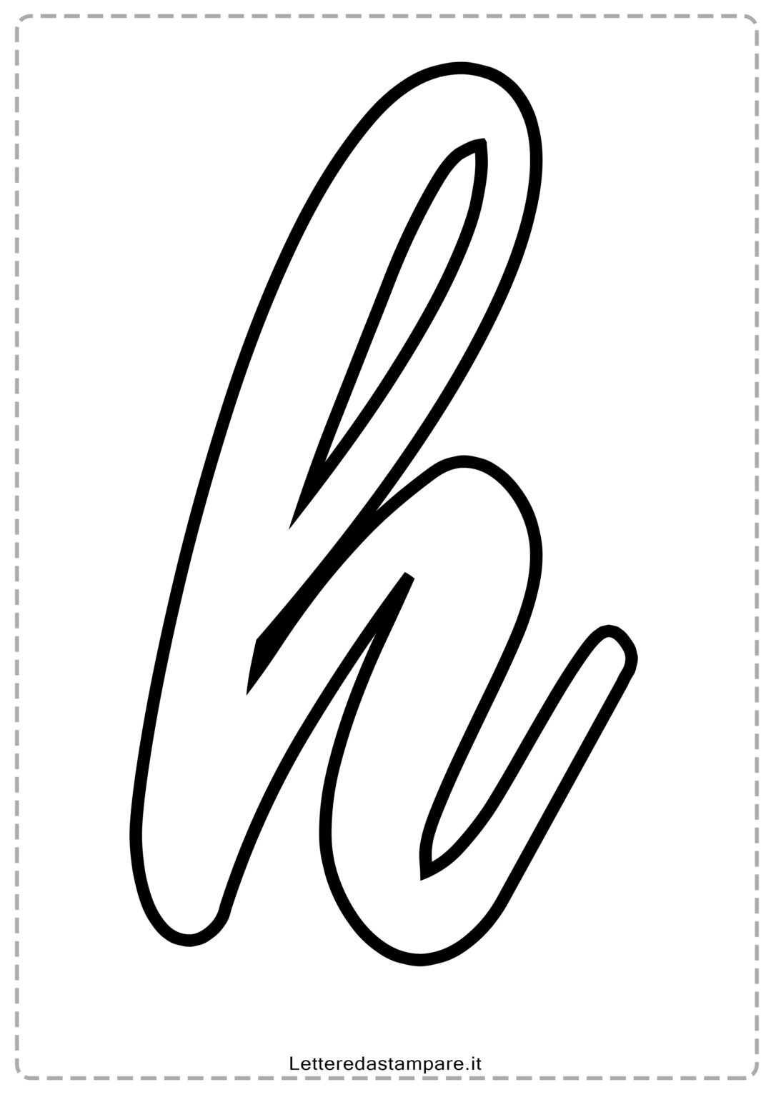 Lettere alfabeto da stampare – Corsivo - Lettere da stampare