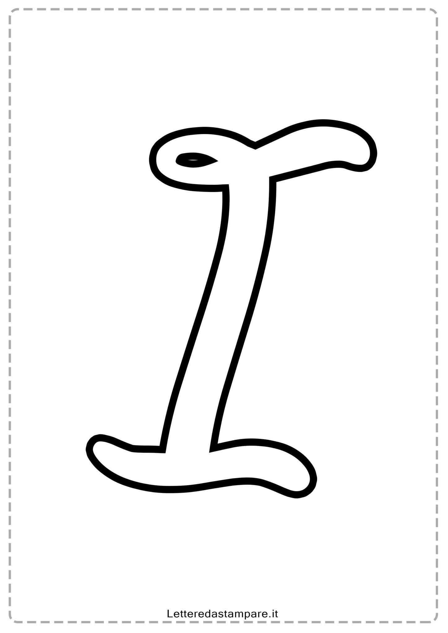 Lettere alfabeto da stampare – Corsivo - Lettere da stampare